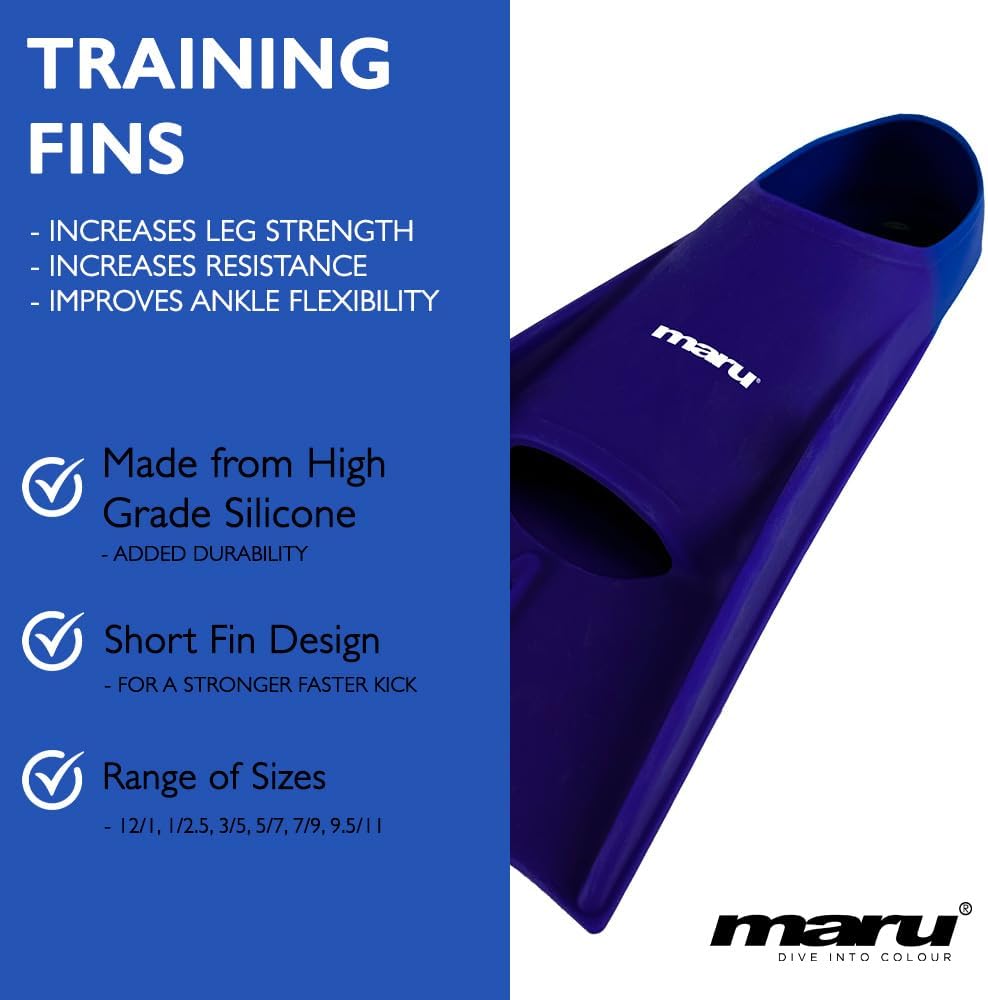 Training Fins | Purple and Blue | Maru – Maru Swimwear