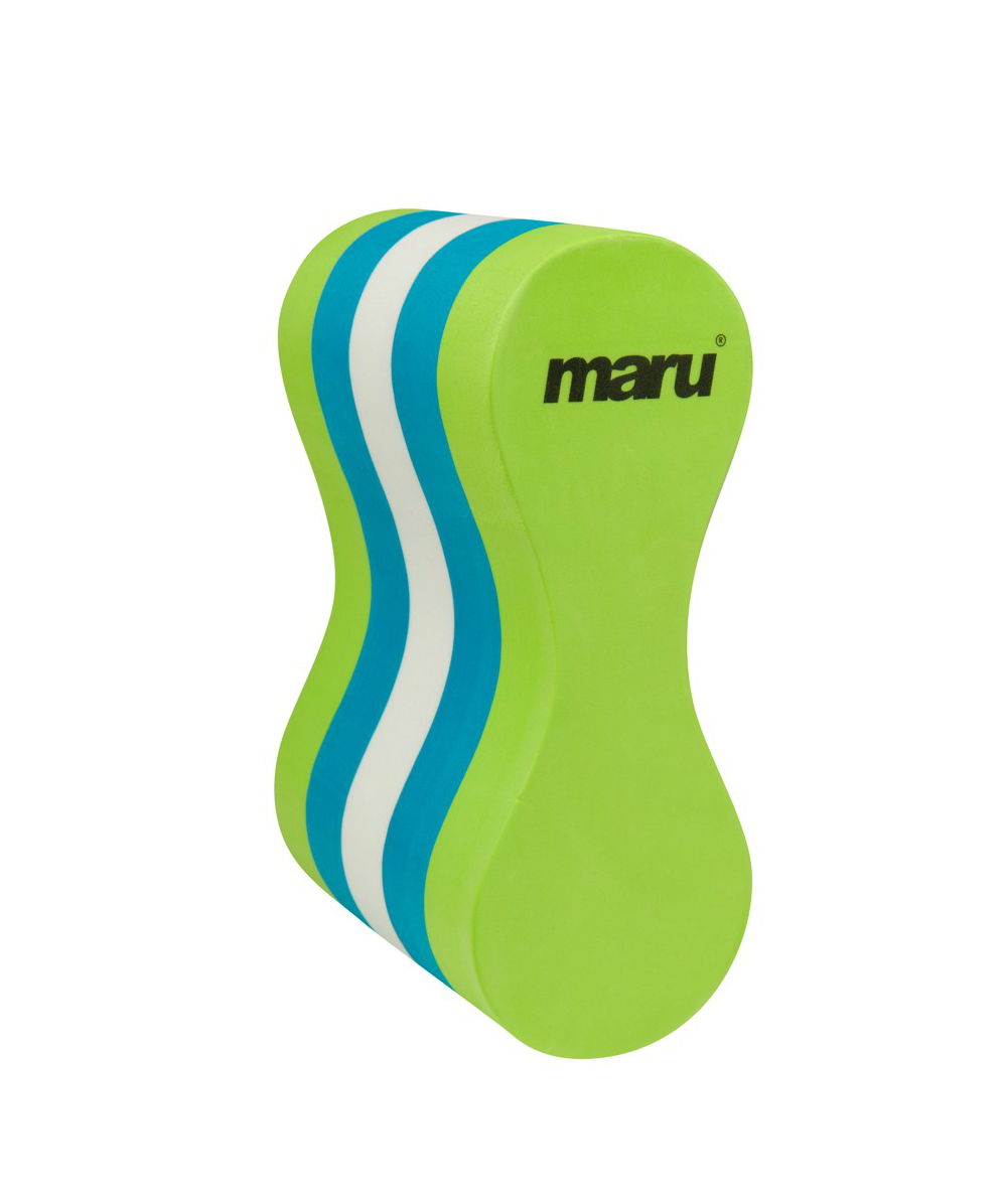 Adult Pull Buoy | Lime, Blue and White | Maru – Maru Swimwear